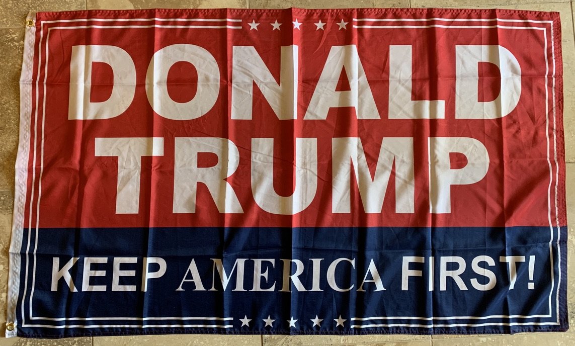 Donald Trump Keep America First KAF Red And Blue Rough Tex® 100D 3'X5 ...