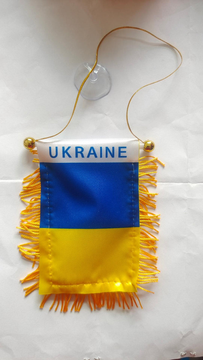 Ukraine Flag Mini Banner – LIBERTY STREET FLAGS